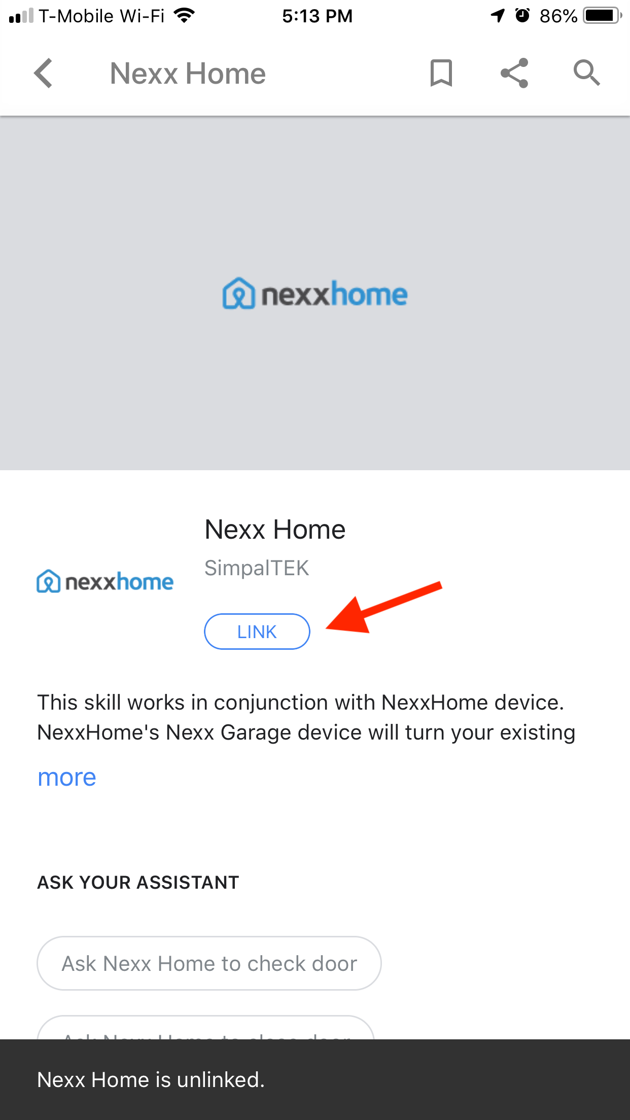 How to setup use NexxHome garage door opener with Google Home